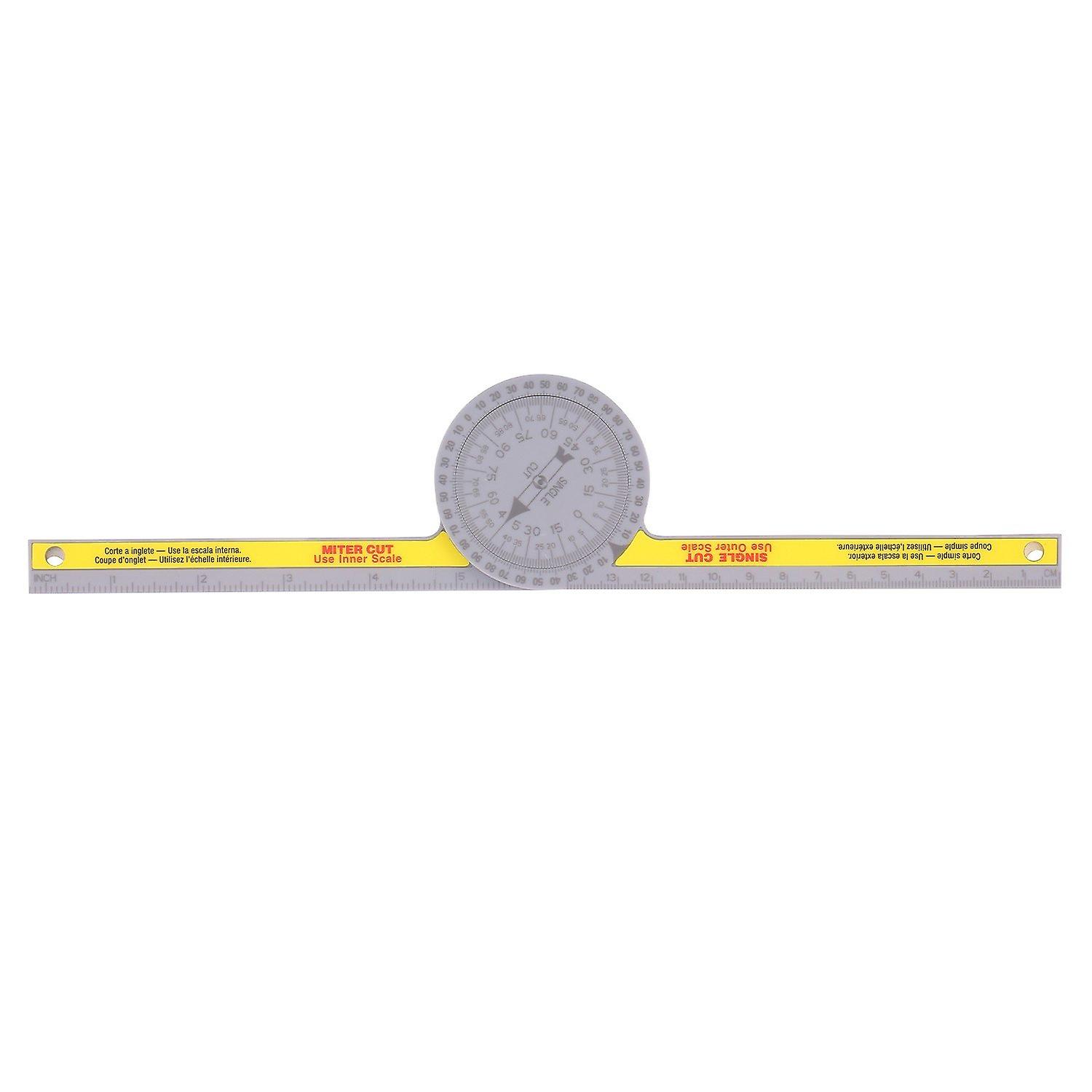 Miter Saw Protractor Angle Measuring Transfer Rule Gauge For Carpenters ...