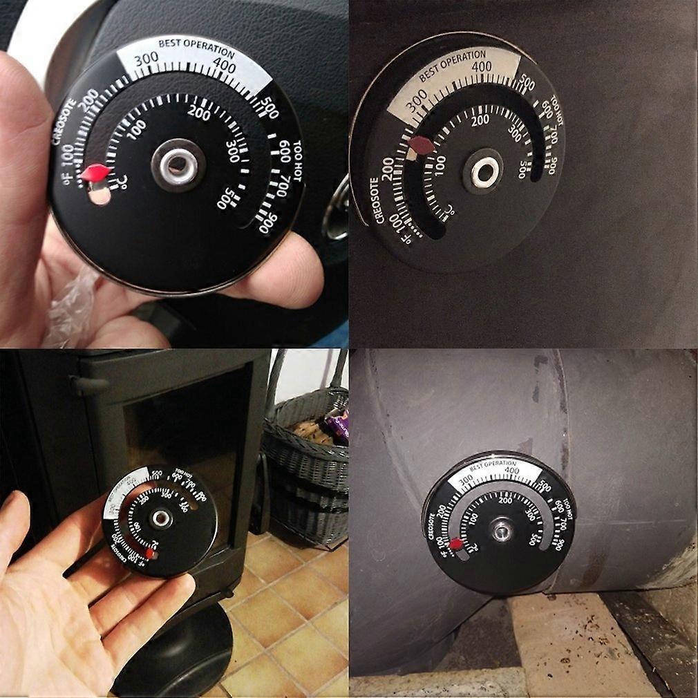 Magnetic Stove Chimney Pipe Thermometer Stove Burning Indicator Heater ...