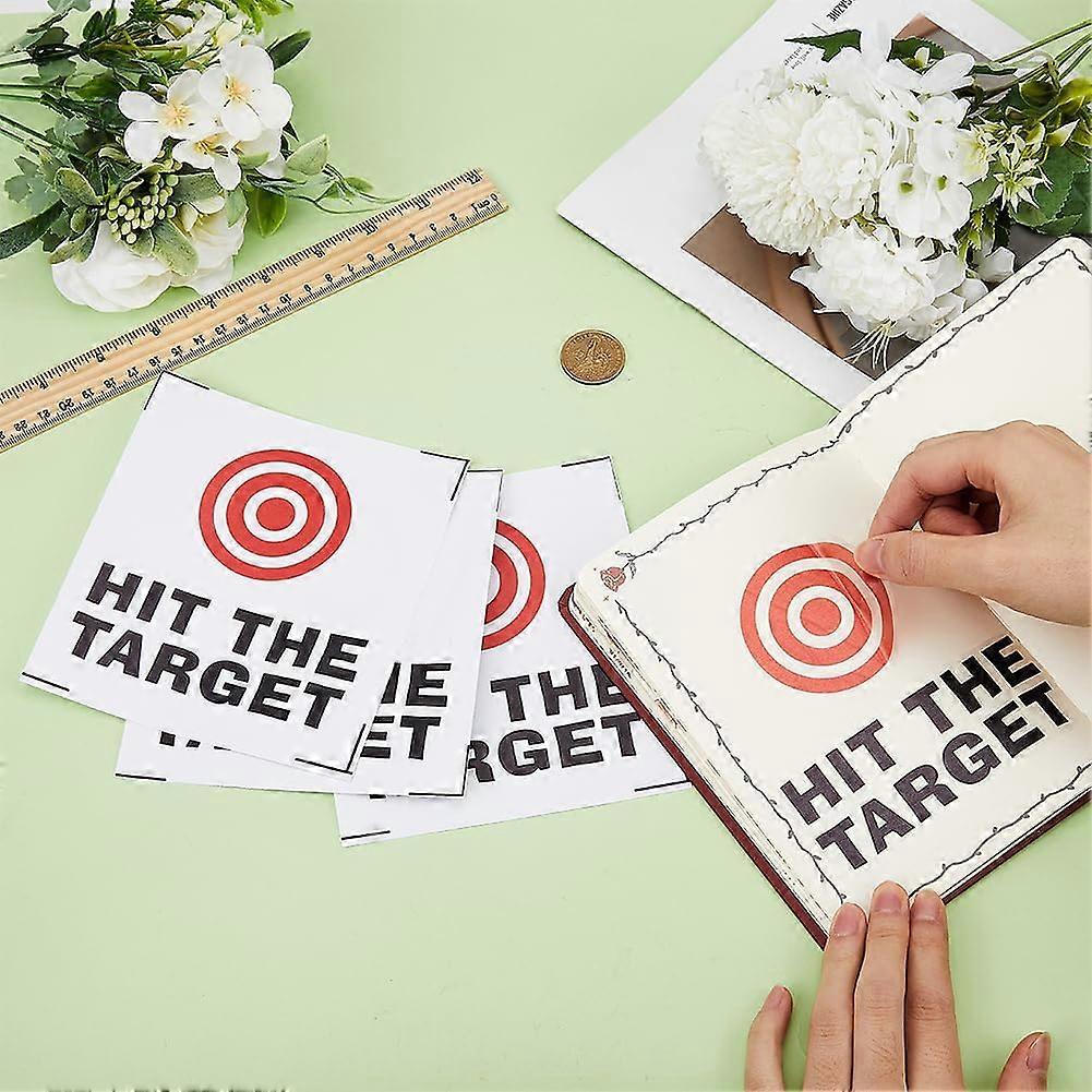 10 Sheet Toilet Target Aiming Stickers Red Bullseye Target Sticks Potty ...