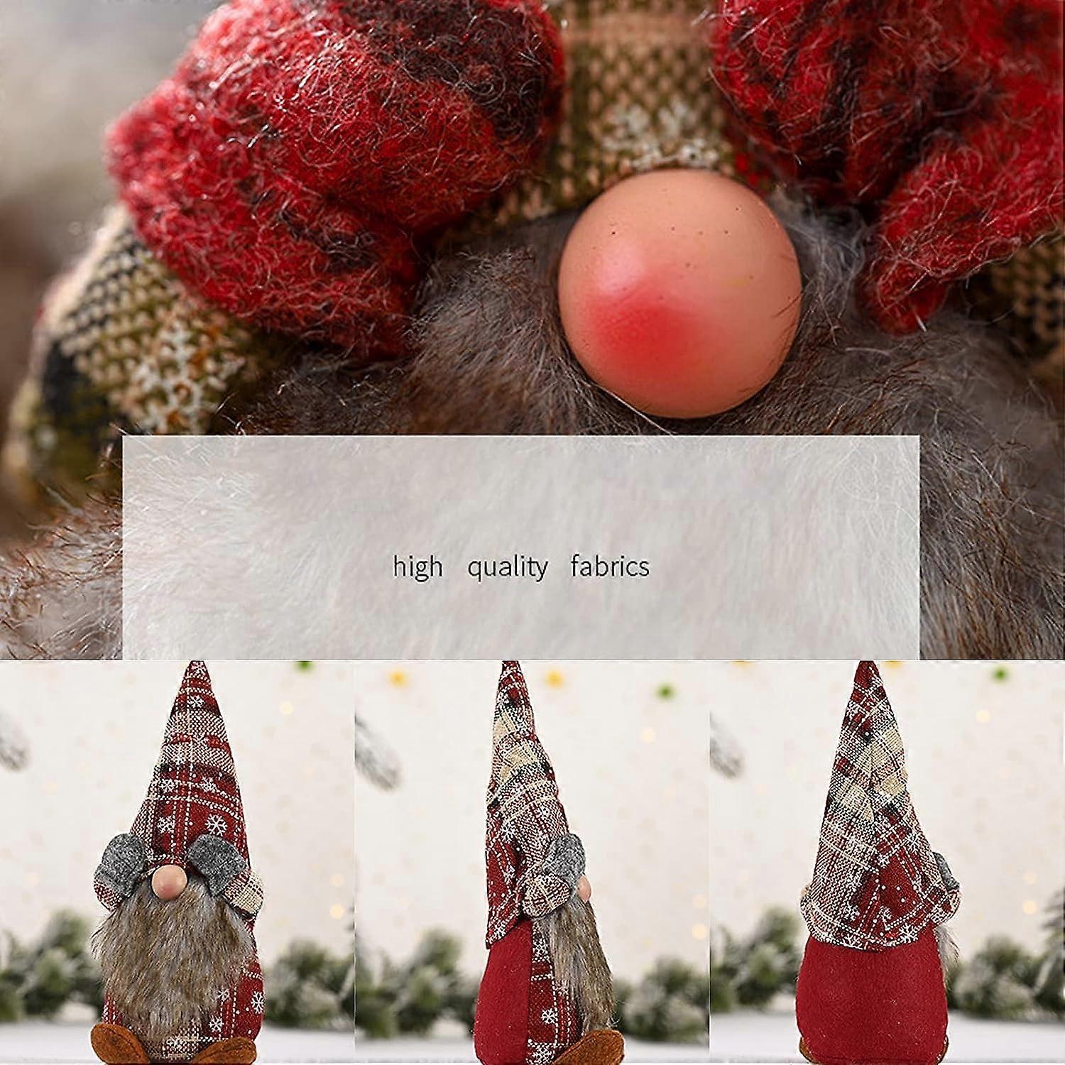 2 Styles Santa Claus New Knitted Doll Christmas Decorations Snowflake ...