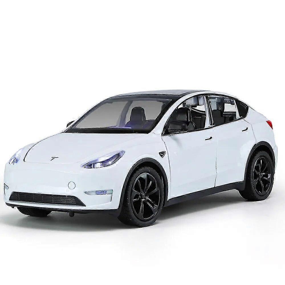 1:24 Tesla Model Y Alloy Car Model Decorations For Children's Toys With ...