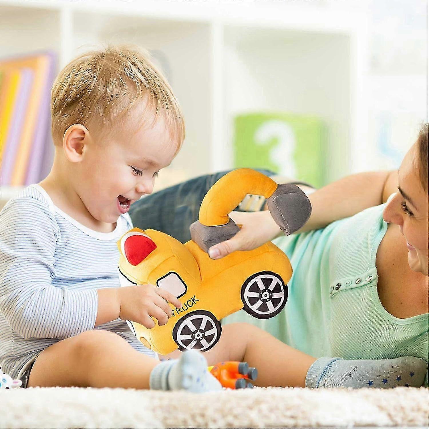 Excavator Stuffed Animal Plush, 11.8 Inches Stuffed Animals Toy, Cuddly ...