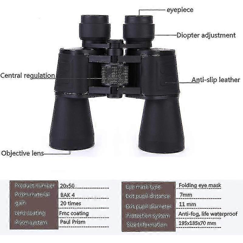 New 20x50 Camouflage Military Binoculars Long Range Large Eyepiece ...