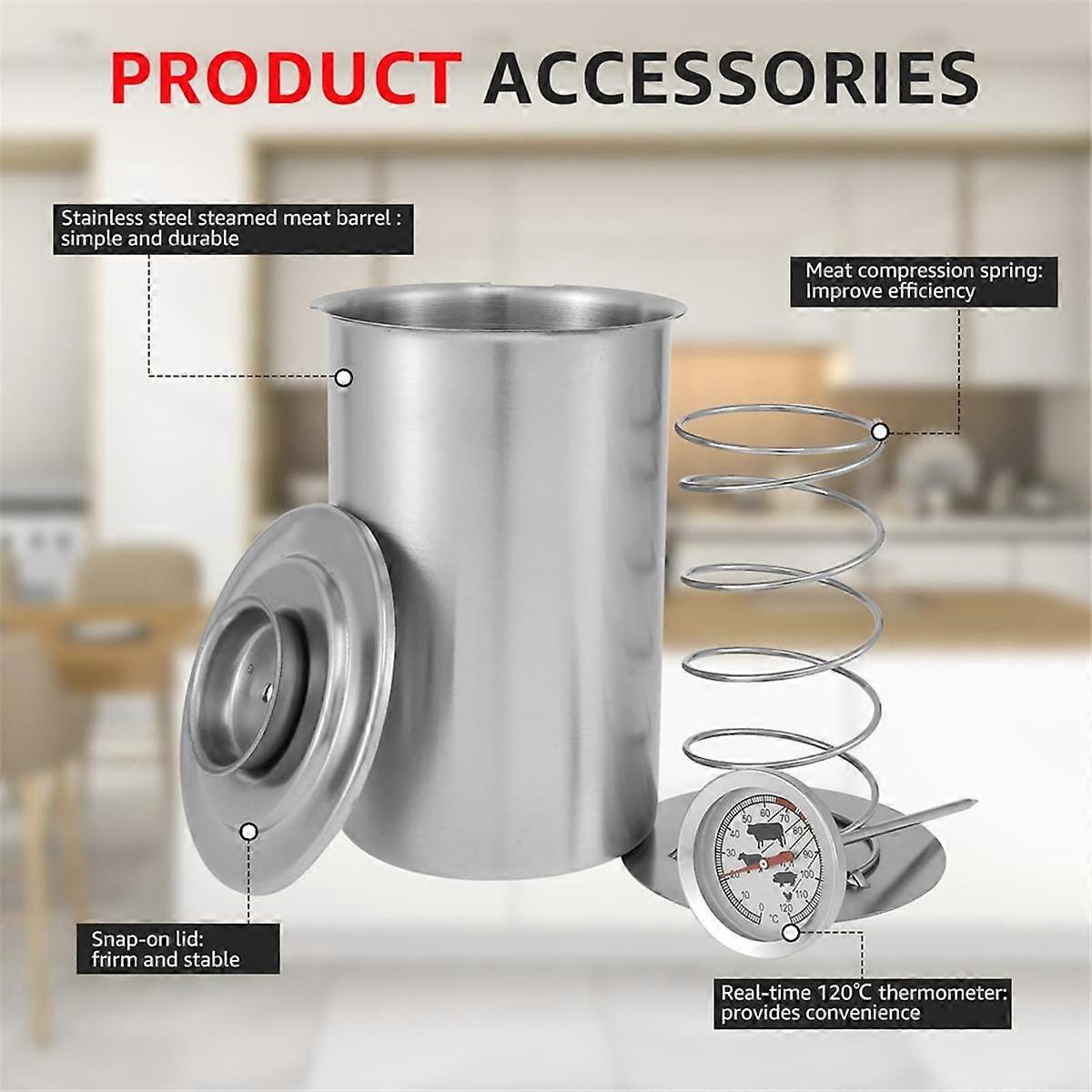 Stainless Steel Meat Press Meat, Large Capacity Ham Press Maker with ...