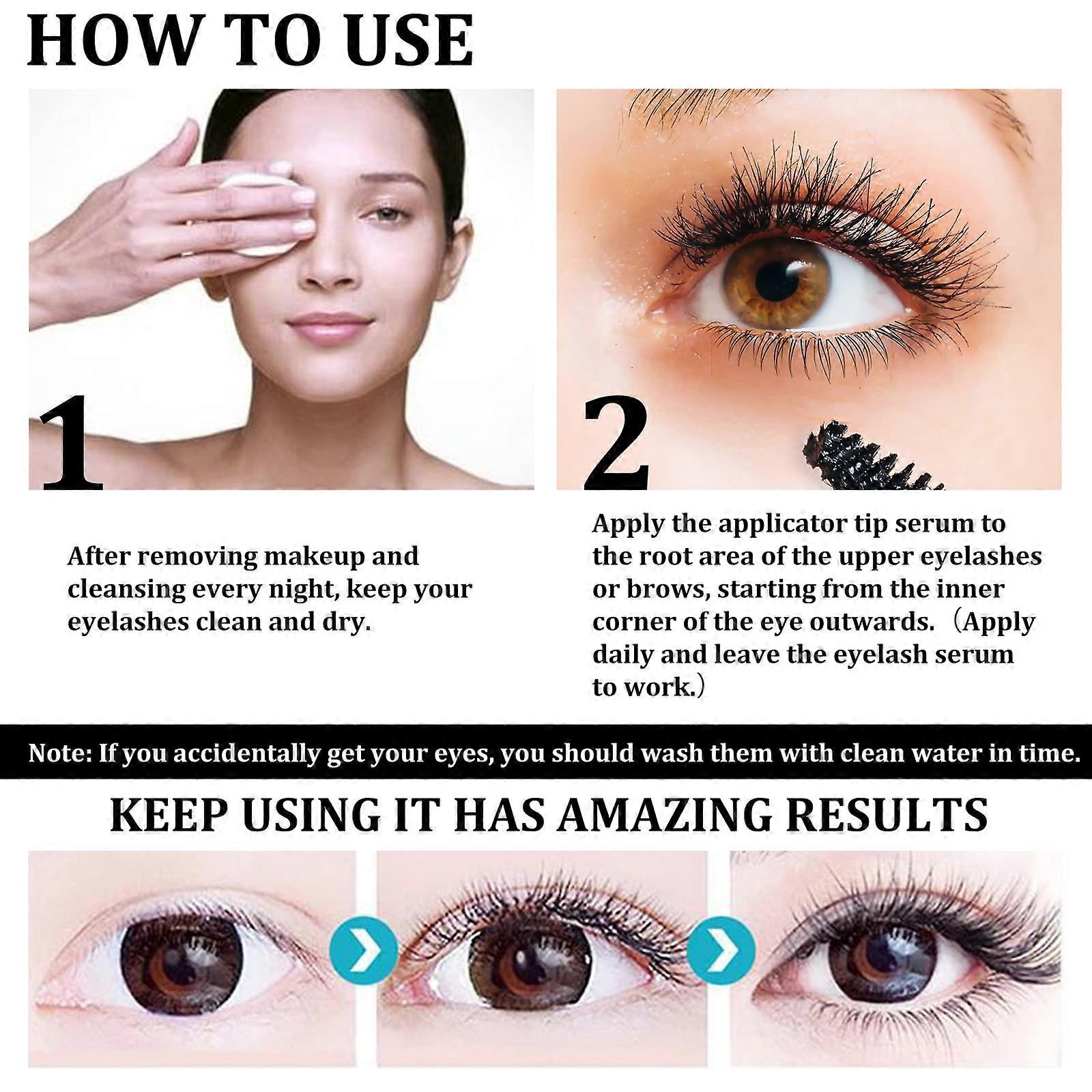 Eyelash Enhancer Eye Lash Rapid Growth Serum Hair Treatment Lash ...