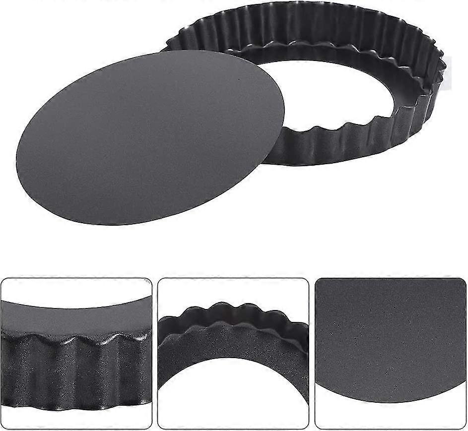 Set Of 6 Non-stick Pastry Molds Round Tart Mold Quiche Mold With ...