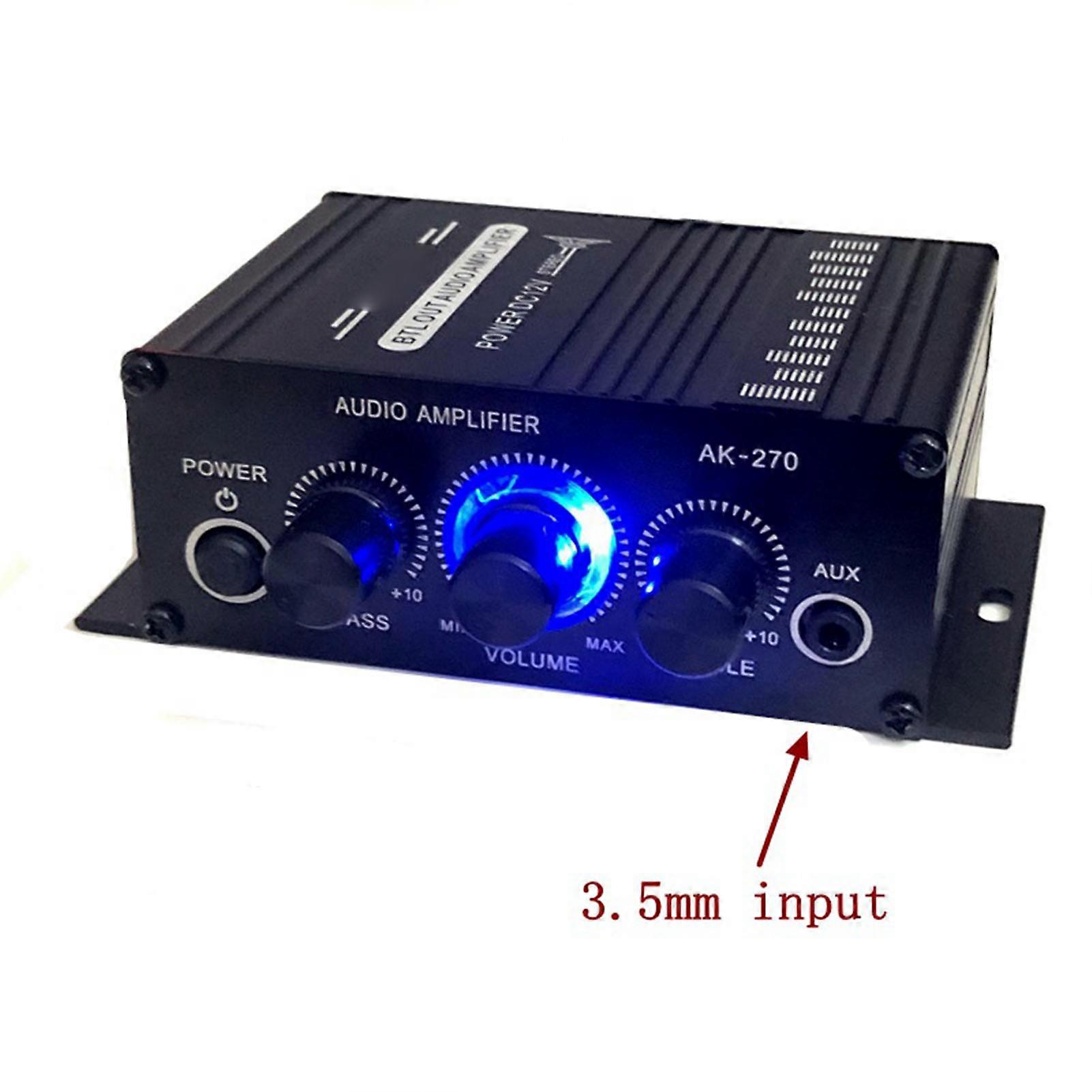 Mini Amplifier 2 Channel Clean Sound Powerful Portable Small Stereo ...