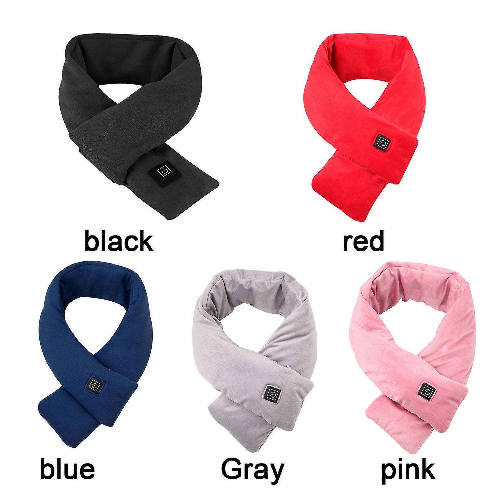 Electric Unisex Usb Heated Heating Scarf Neck Warmer Shawl Winter Soft ...