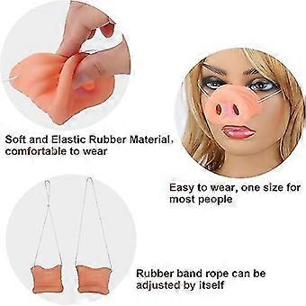 8 Pieces Halloween Pig Nose Costume Novelty Pig Nose Pig Muzzle Cosplay ...