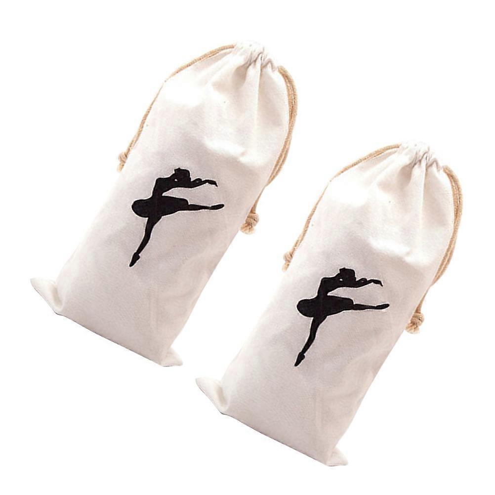 2 Pcs Womens Ballet Shoes Pointe Shoe Travel Bag Shoes Organizer Pouch ...