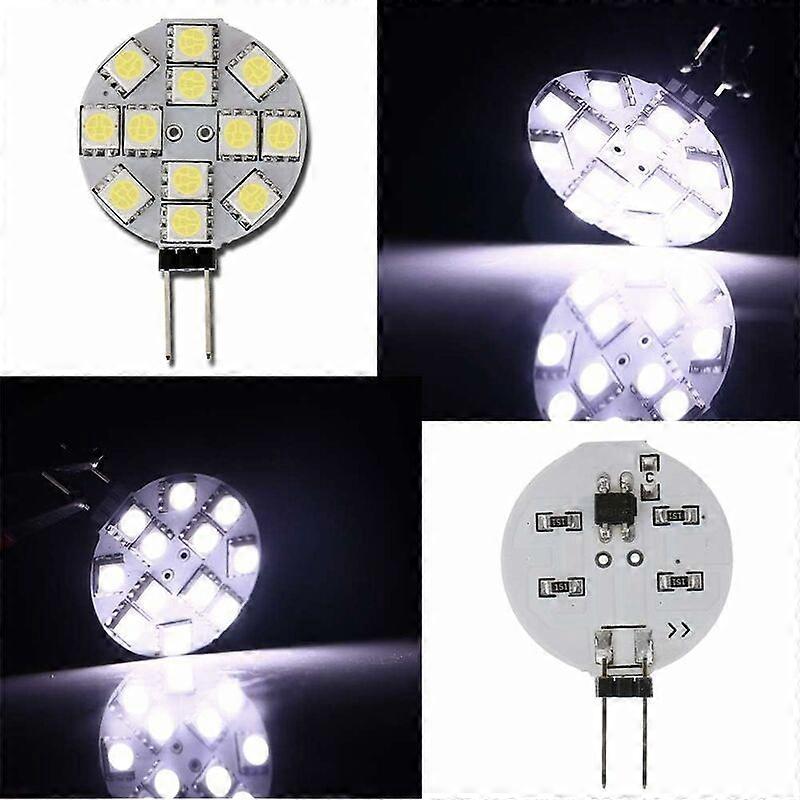 10x G4 LED Bulb DC 12V Non Dimmable White 6000K Light Bulb Replacement ...