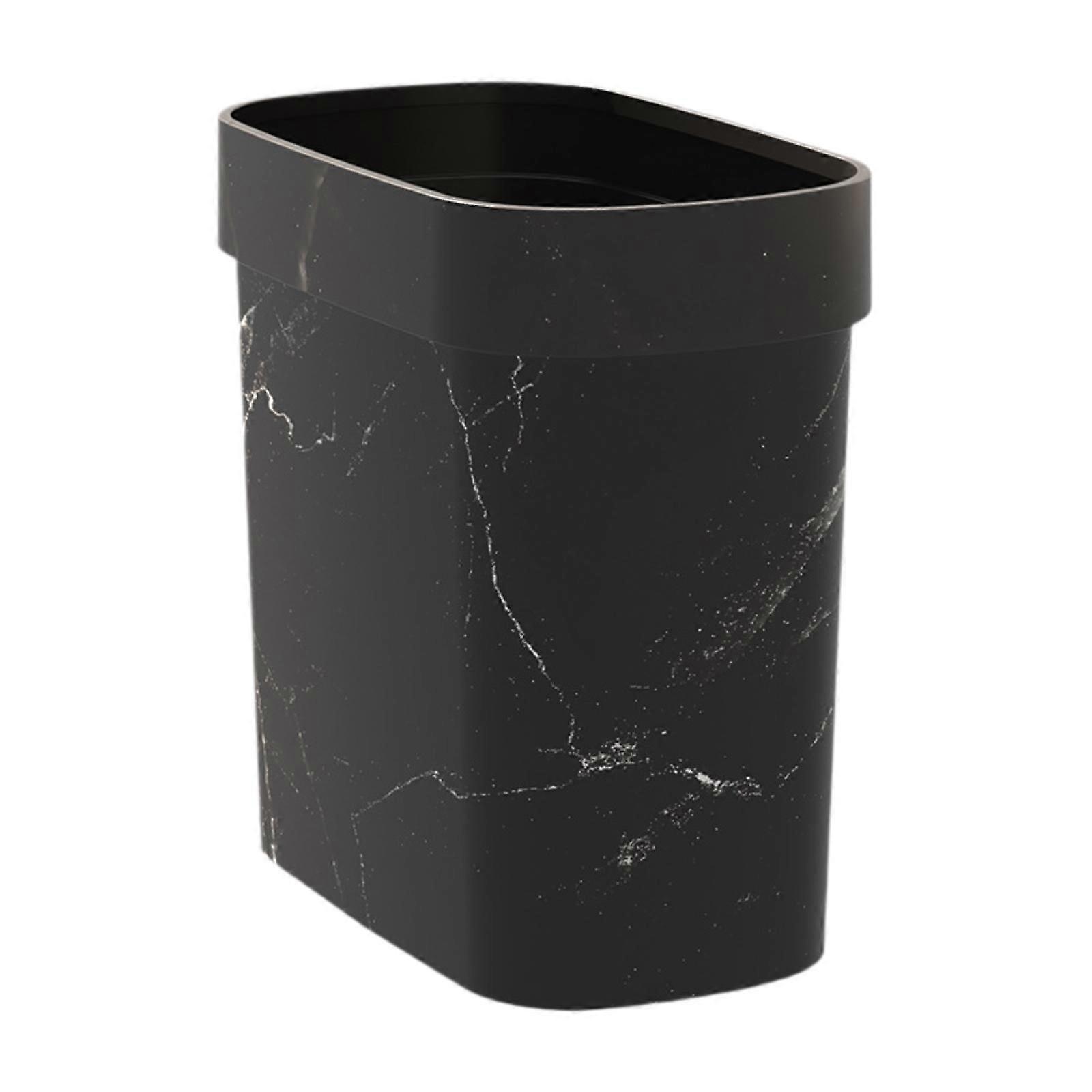 Marble Waste Bin Reusable Household Garbage Basket for Kitchen Bathroom ...