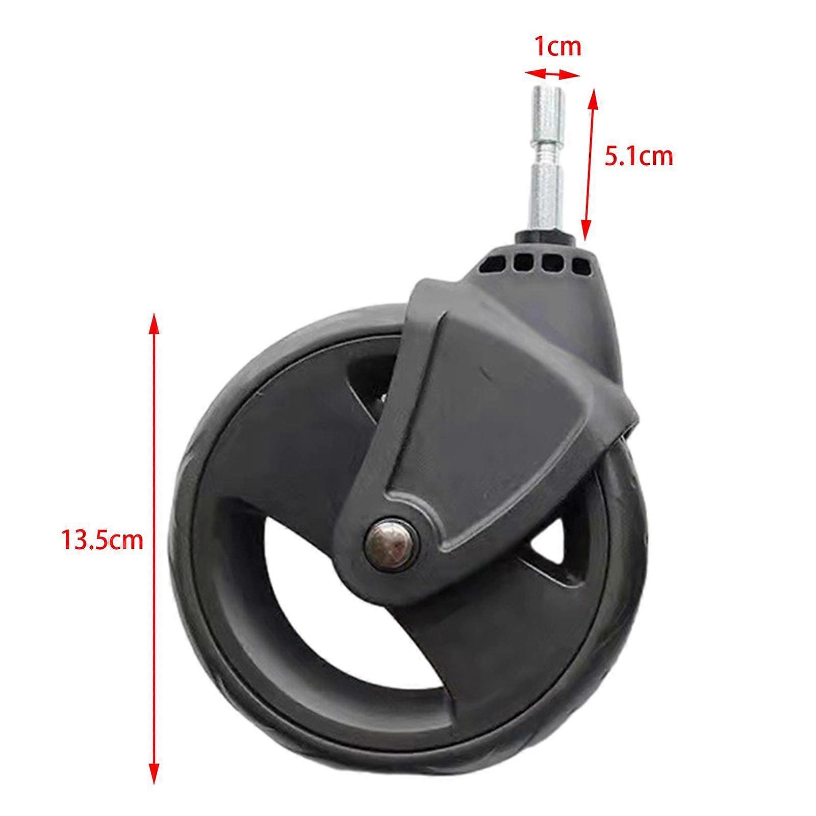 2x Baby Trolley Wheels Accessories Rubber Pushchair Spare Parts for Pet ...