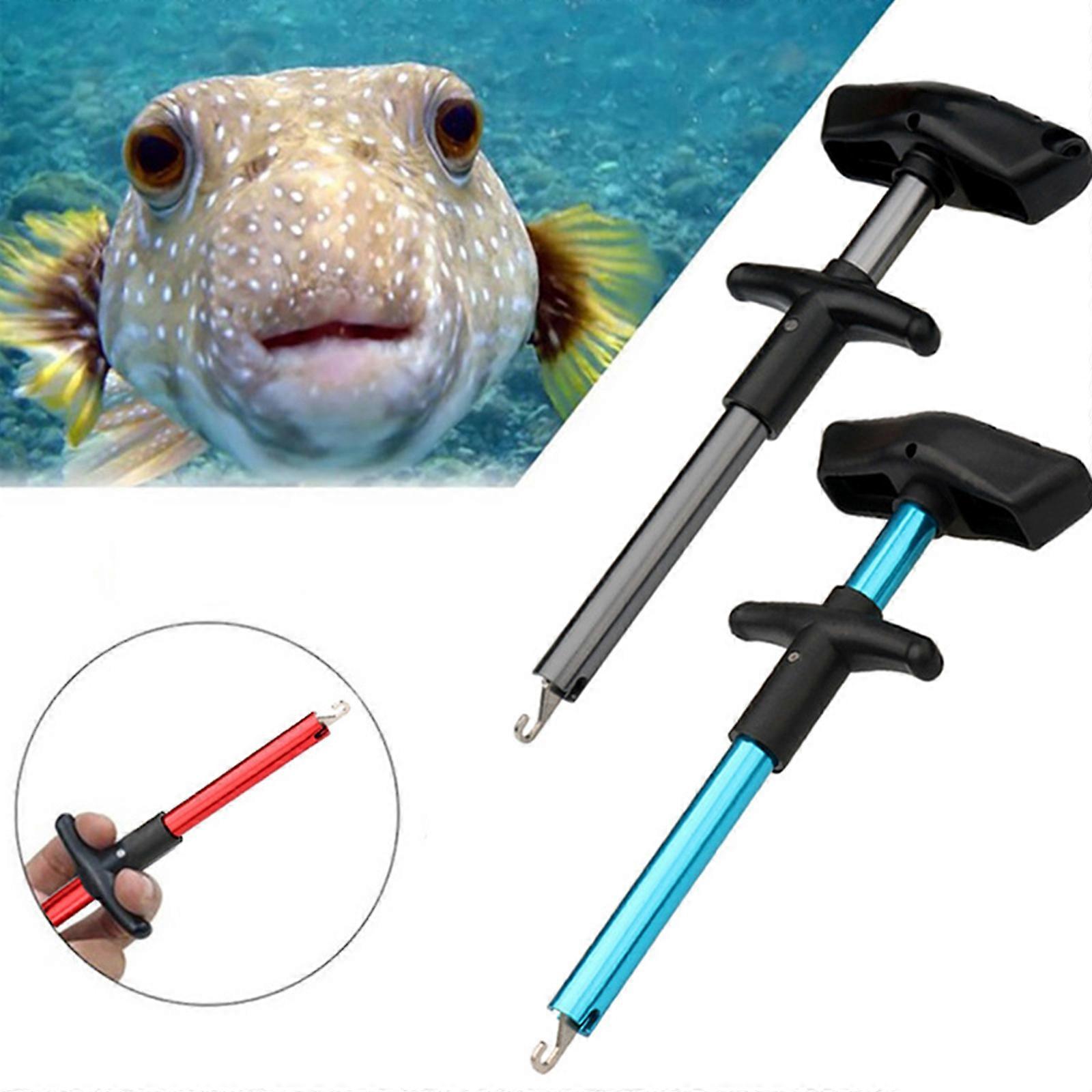 T Shape Fish Hook Remover Portable Hook Extractor Tool Aluminum Tube ...