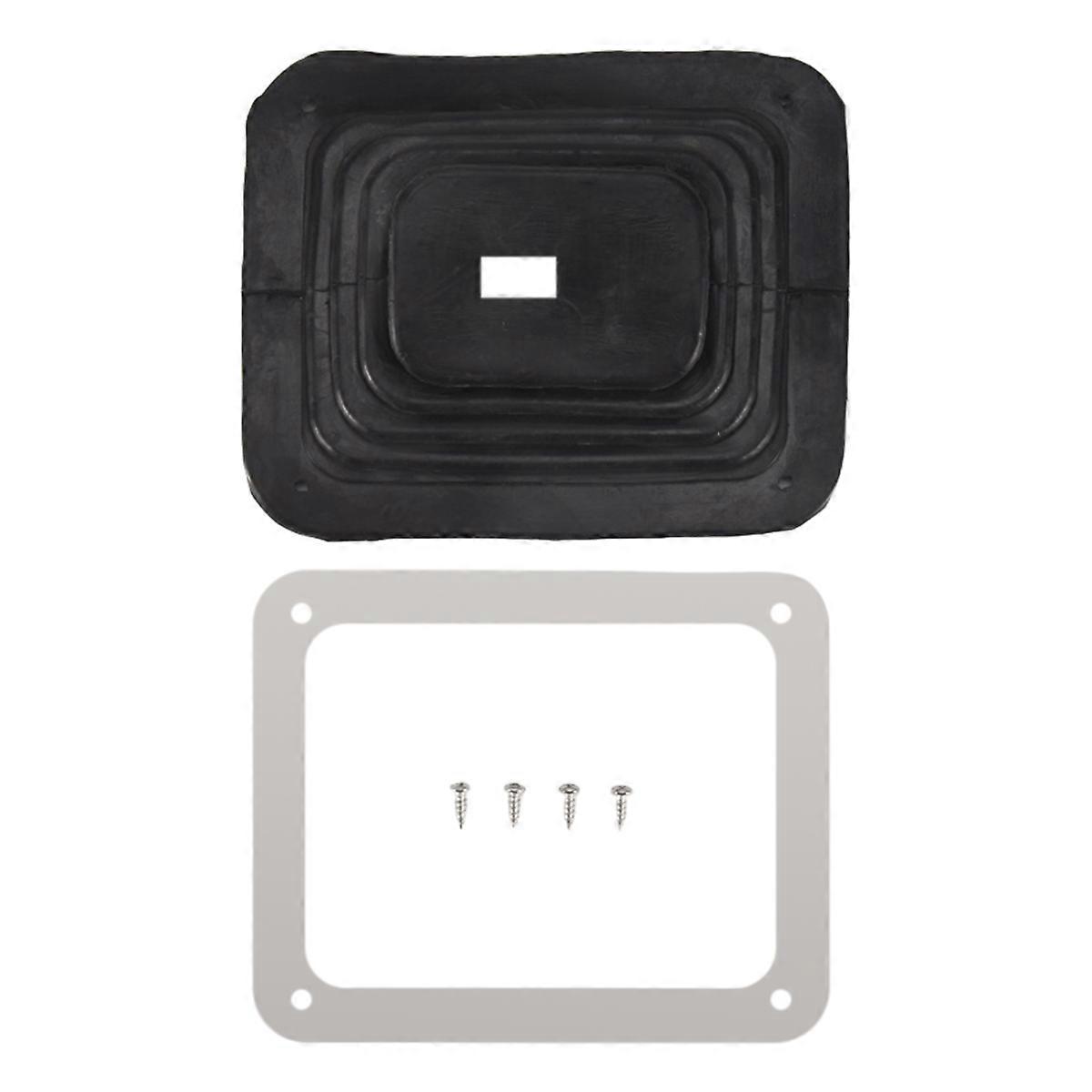 Car Shift Dust Cover Rubber Shifter Boot with Chrome Plate | Fruugo UK