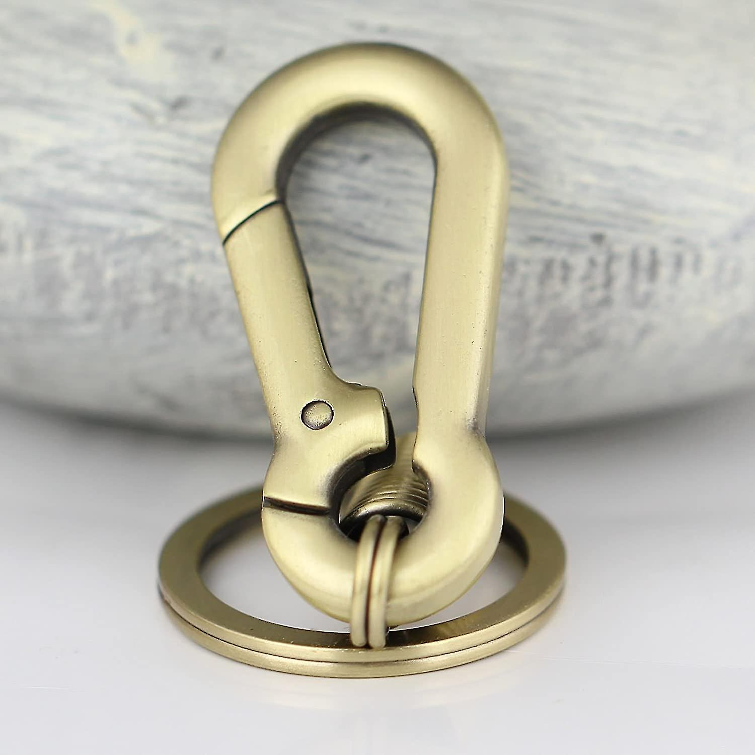 Retro Style Simple Strong Carabiner Shape Keychain Key Chain Ring ...