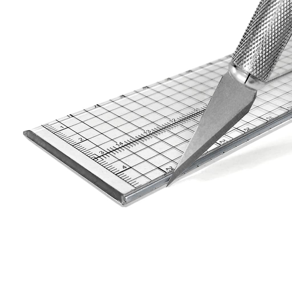 Cutting ruler with metal edge - 30 cm long - 5 cm wide - Transparent ...