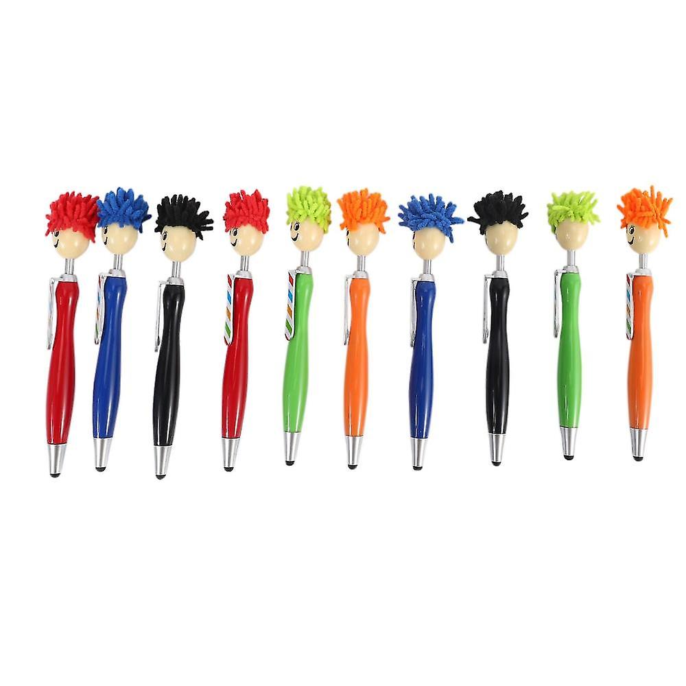 10 Pieces Mop Topper Pens Screen Cleaner Stylus Pens 3-in-1 Stylus Pen ...