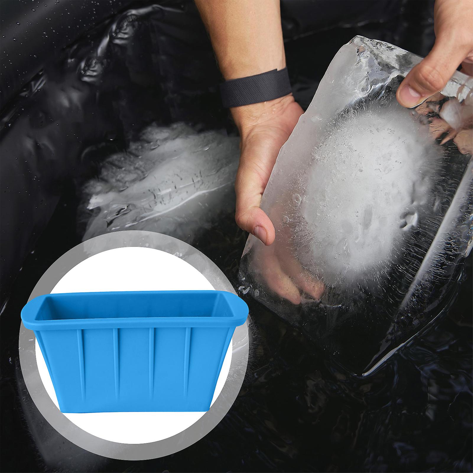 Ice Cube Mold Extra Large Ice Block Mold Reusable Flexible Silicone ...