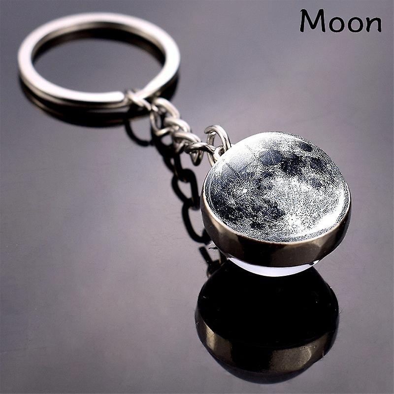 Luminous Moon Key Ring Solar System Planet Pendant Gift For Planet ...