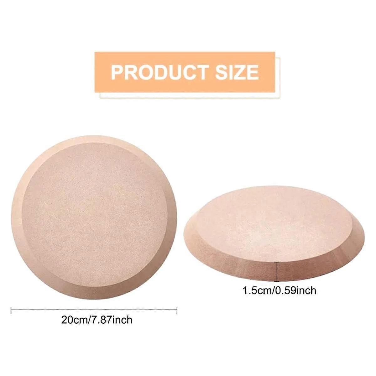 Round Pottery Tools Ceramic Plate Forming Mold Wooden Density Plate ...