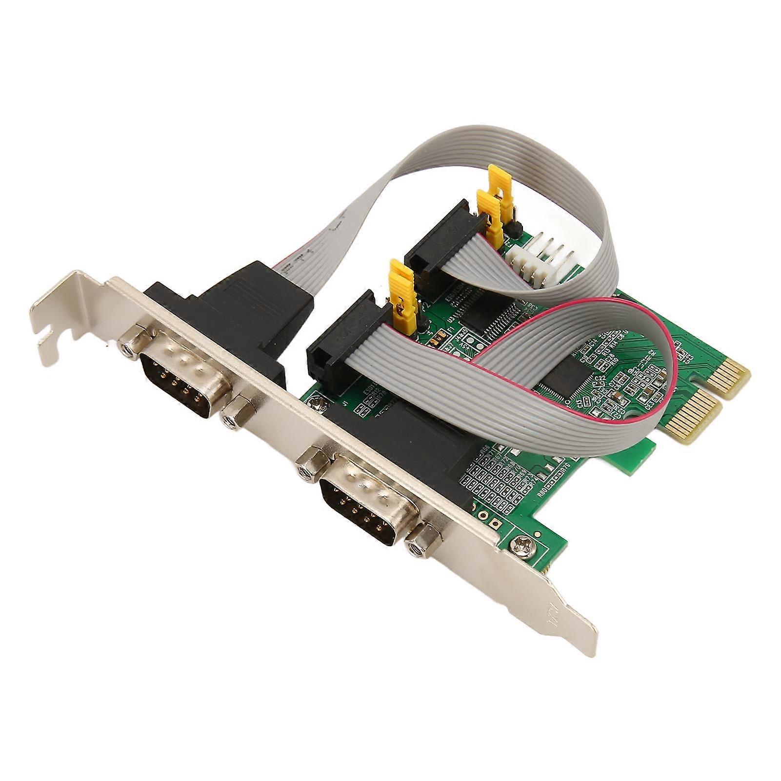 PCIe RS232 Serial Adapter Card 2 Port Expansion Card PCI Express RS232 ...