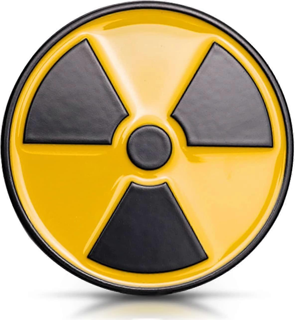Nuclear Radiation Warning Car Sticker, Nuke Radioactive Sign Metal ...
