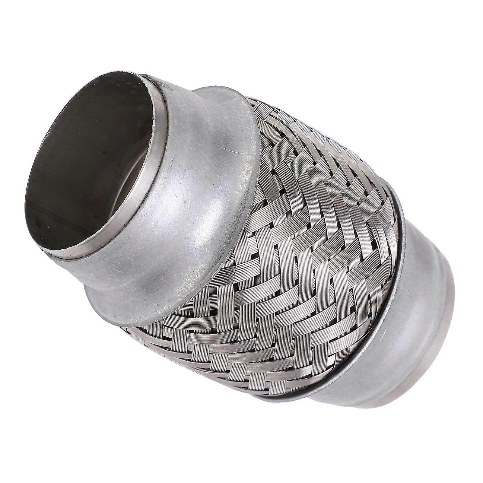 Car Woven Exhaust Flexible Pipe Coupling 1.75x4.1in Stainless Steel ...