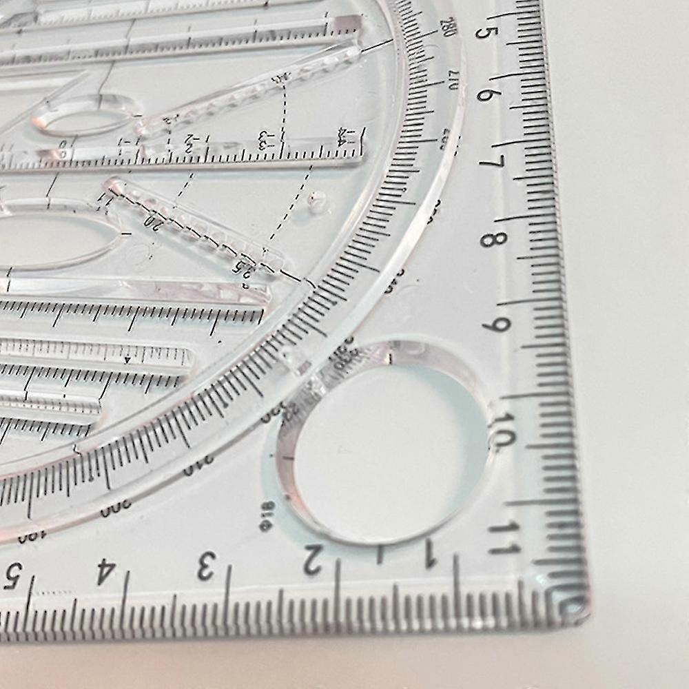 Multifunctional Drawing Ruler Study | Fruugo UK