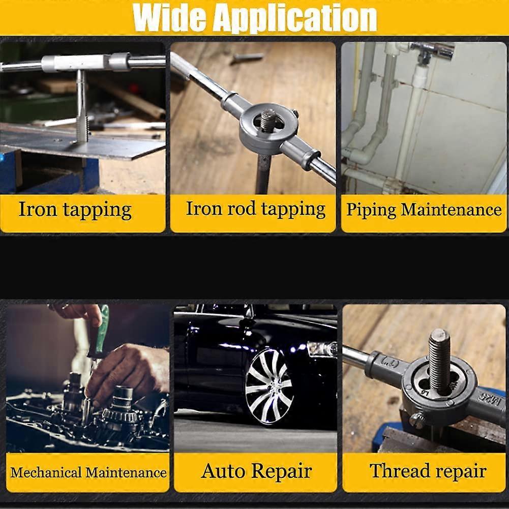 Tap and Die Set, 20 Pieces Metric Tapping Tool, Thread Screw Extractors ...