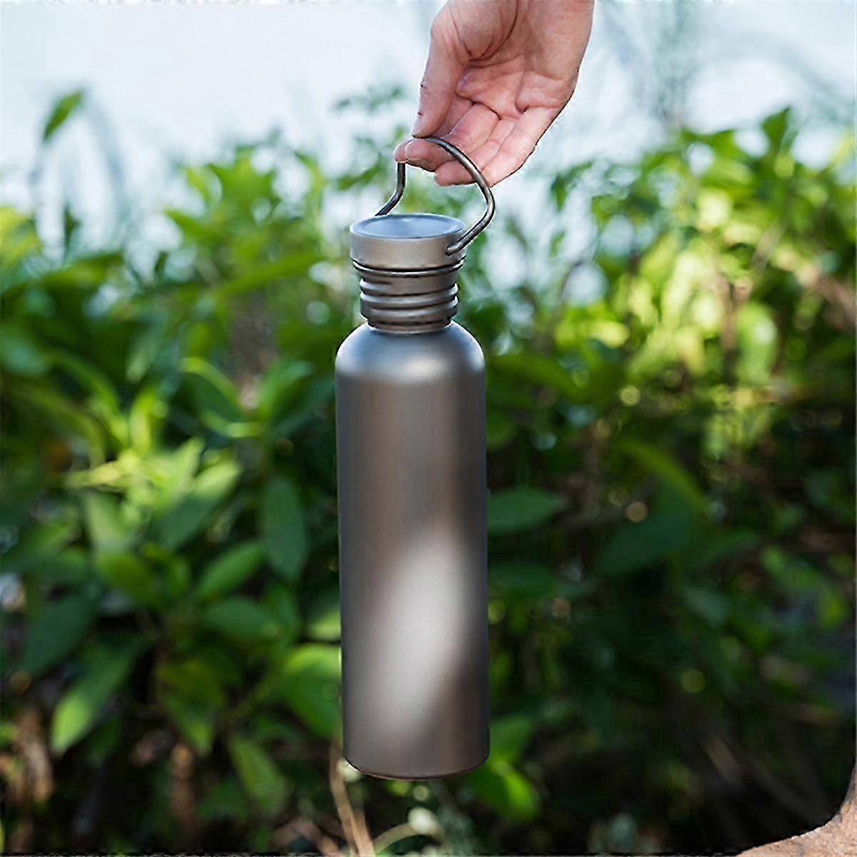 750ml Titanium Water Bottle Outdoor Camping Supplies Tourism Sports ...
