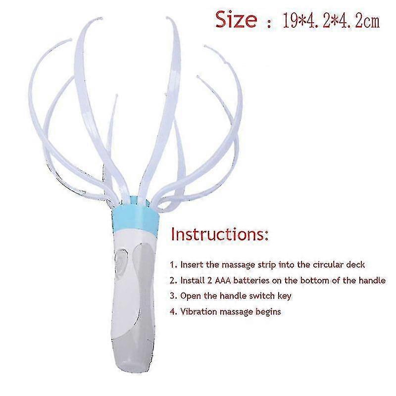 Electric Head Massager, Massage Octopus Scalp Stress Relax Spa | Fruugo UK