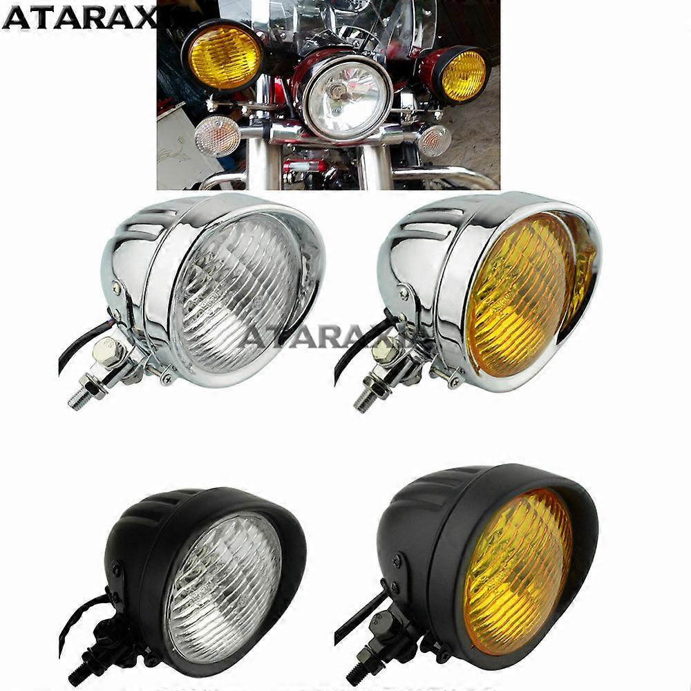 Retro Vintage Motorcycle Headlights High/Low Beam Head Light For Harley ...
