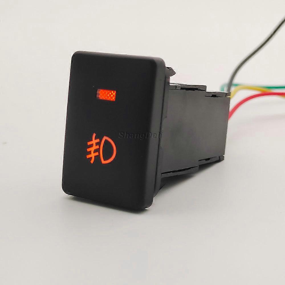 1PC Auto LED Light Steering Wheel Heating mirror folding Switch Push ...