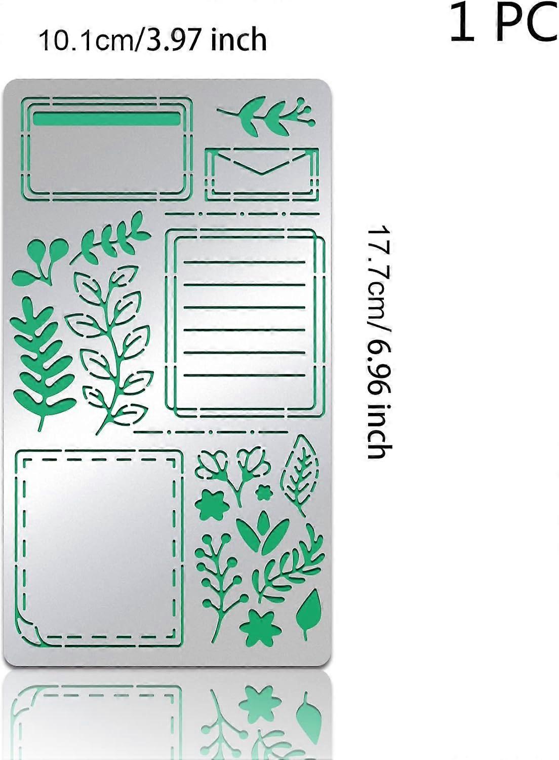 Leaf Stencils 7x4 Inch Plant Flower Label Stencils Painting Template ...