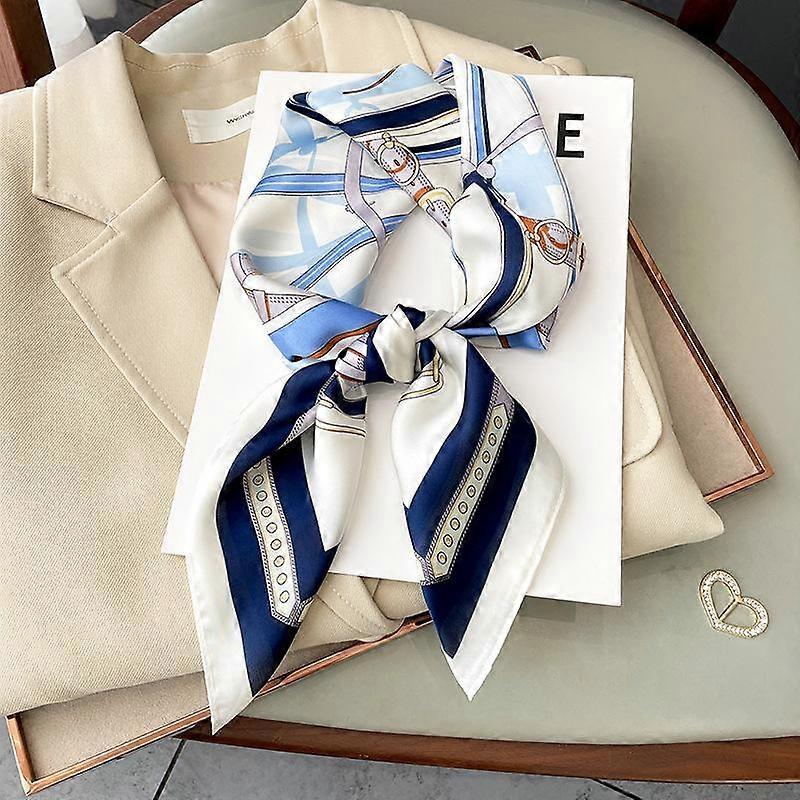 Imitation silk scarf office lady scarf | Fruugo UK