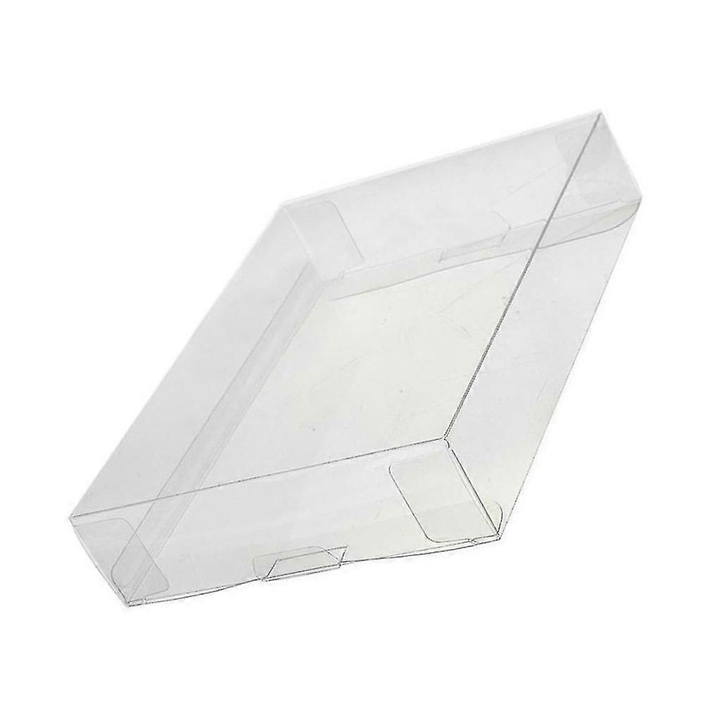 10Pcs/Lot Clear PET Plastic Box Protector Case Sleeves Cover for SNES ...