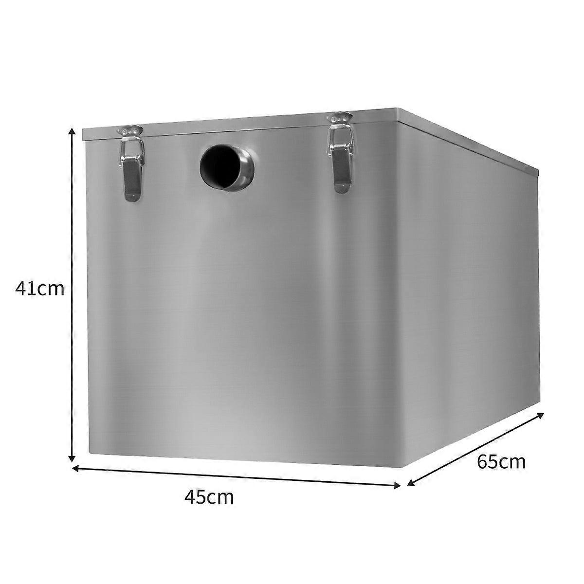Commercial Grease Trap 120L Under Sink Interceptor 18KG Stainless Steel ...