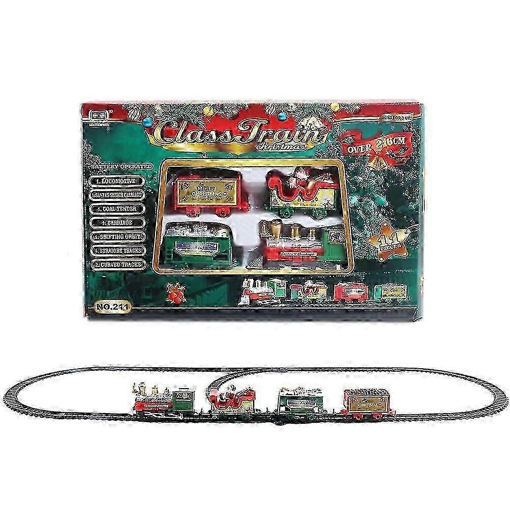 2025 Christmas Electric Rail Car Building Block Track Set Rail Car ...