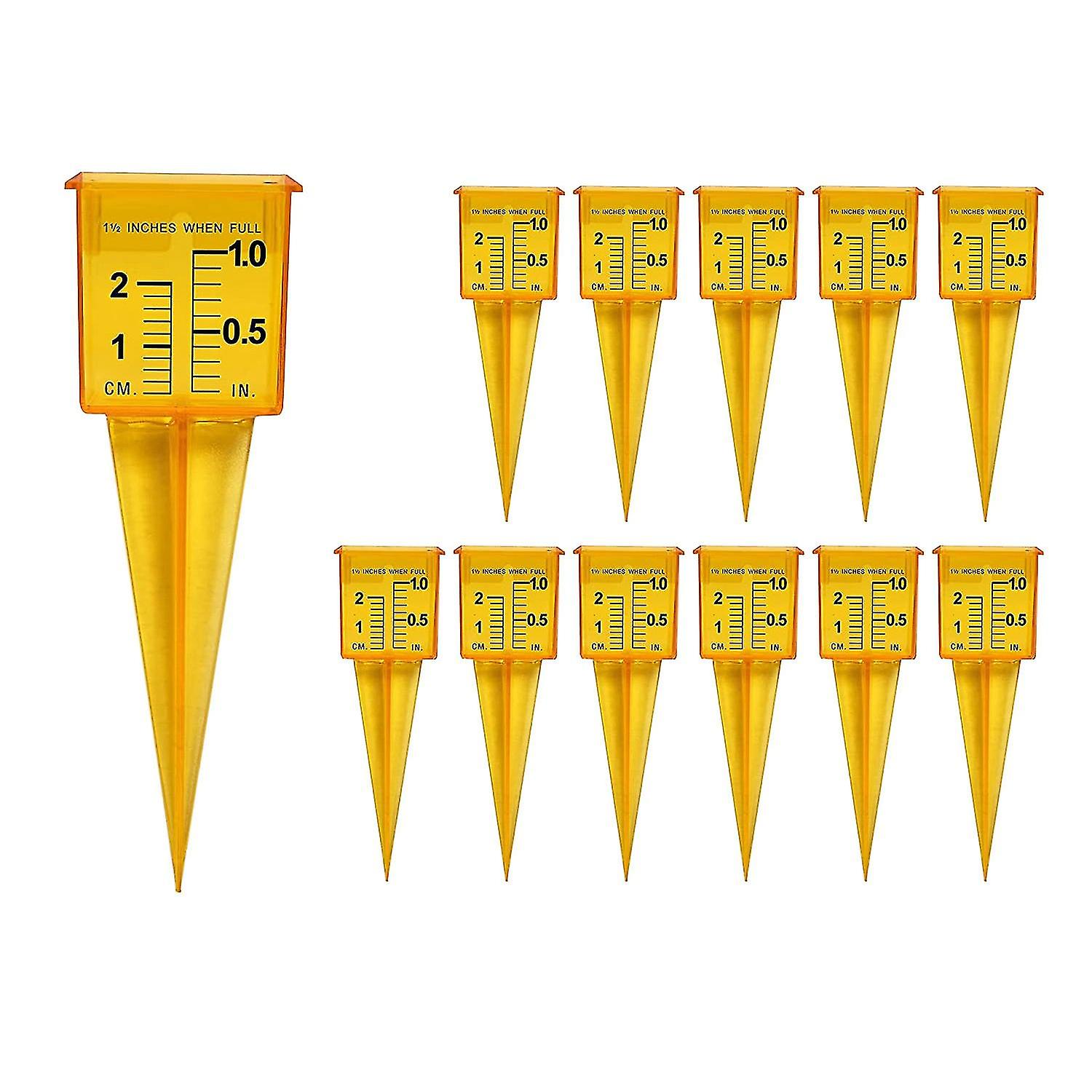 Gauge Sprinkler Gauge (12 Pack) For Lawn And Garden Water Measuring ...