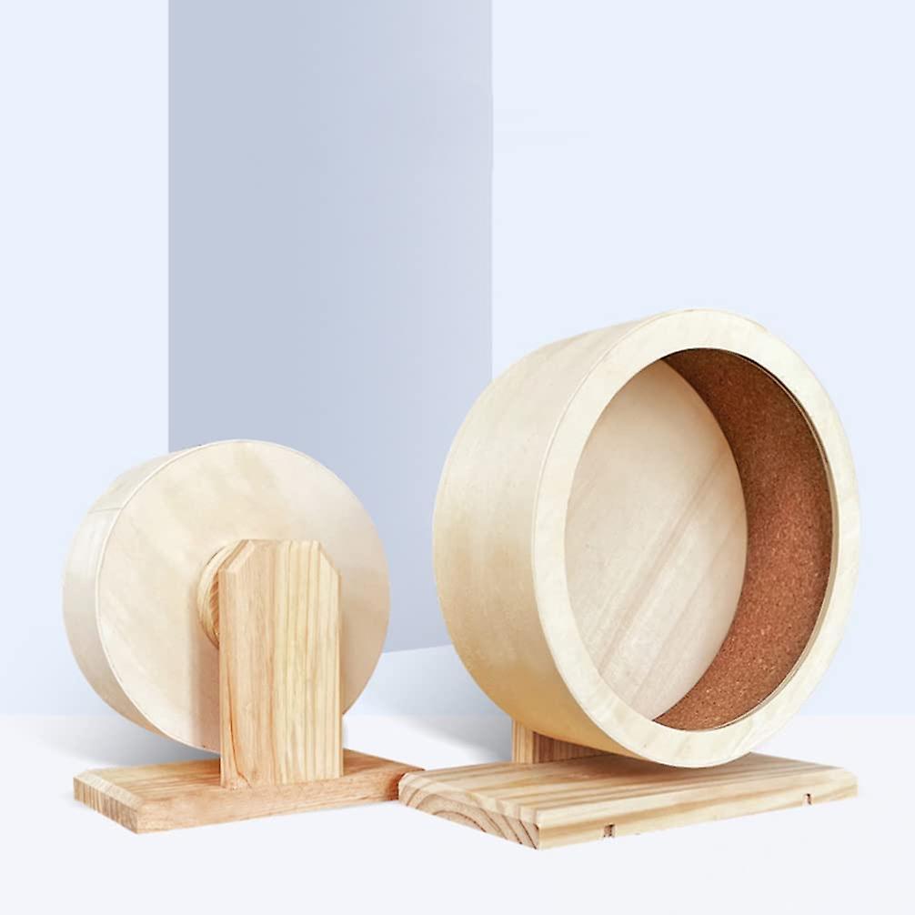 Hamster Exercise Wheel Silent Hedgehog Wheels Wooden Animal Wheel Toy ...