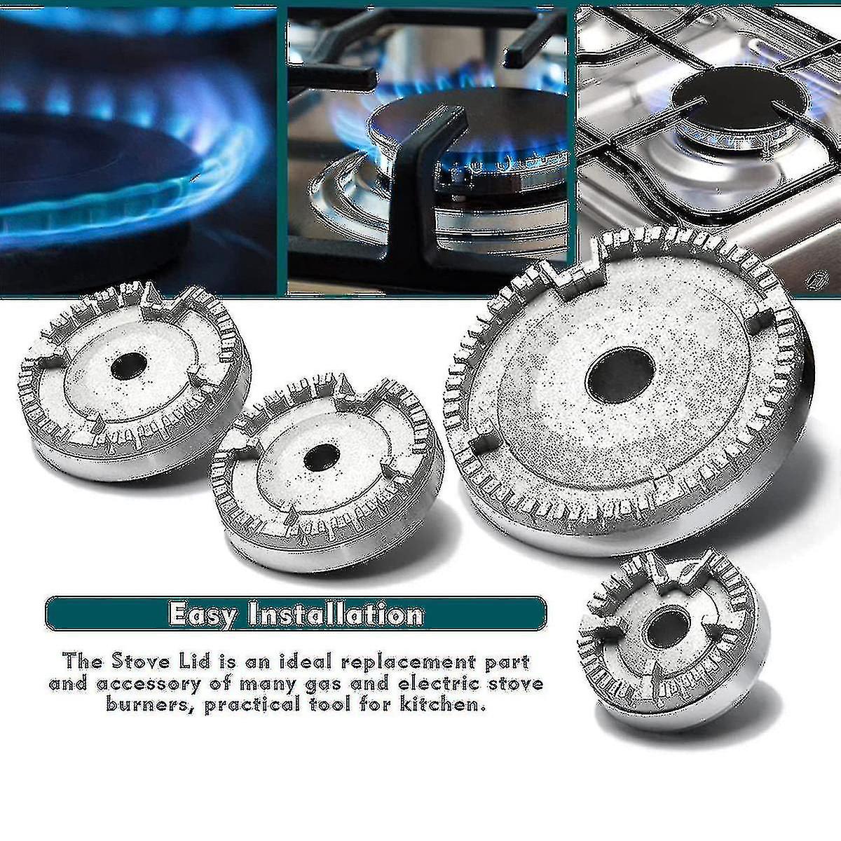 Cooker Hat Set Stove Lid Upgraded, Gas Hob Crown Cap, Gas Cap Fits Gas ...