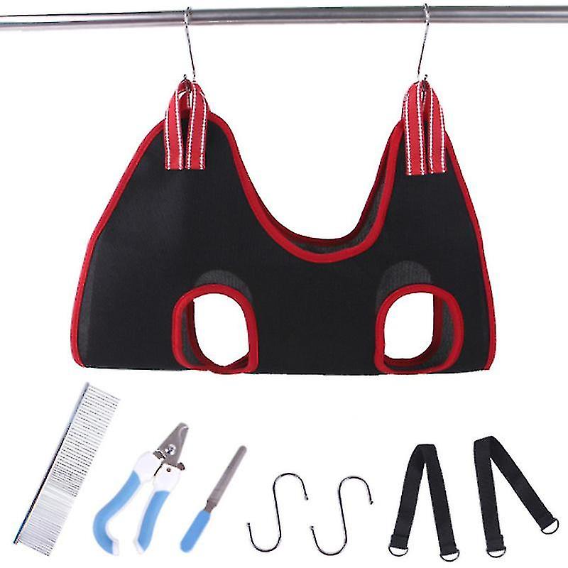 Mimigo Pet Dog Grooming Hammock Harness With Nail Clippers, Trimmer ...