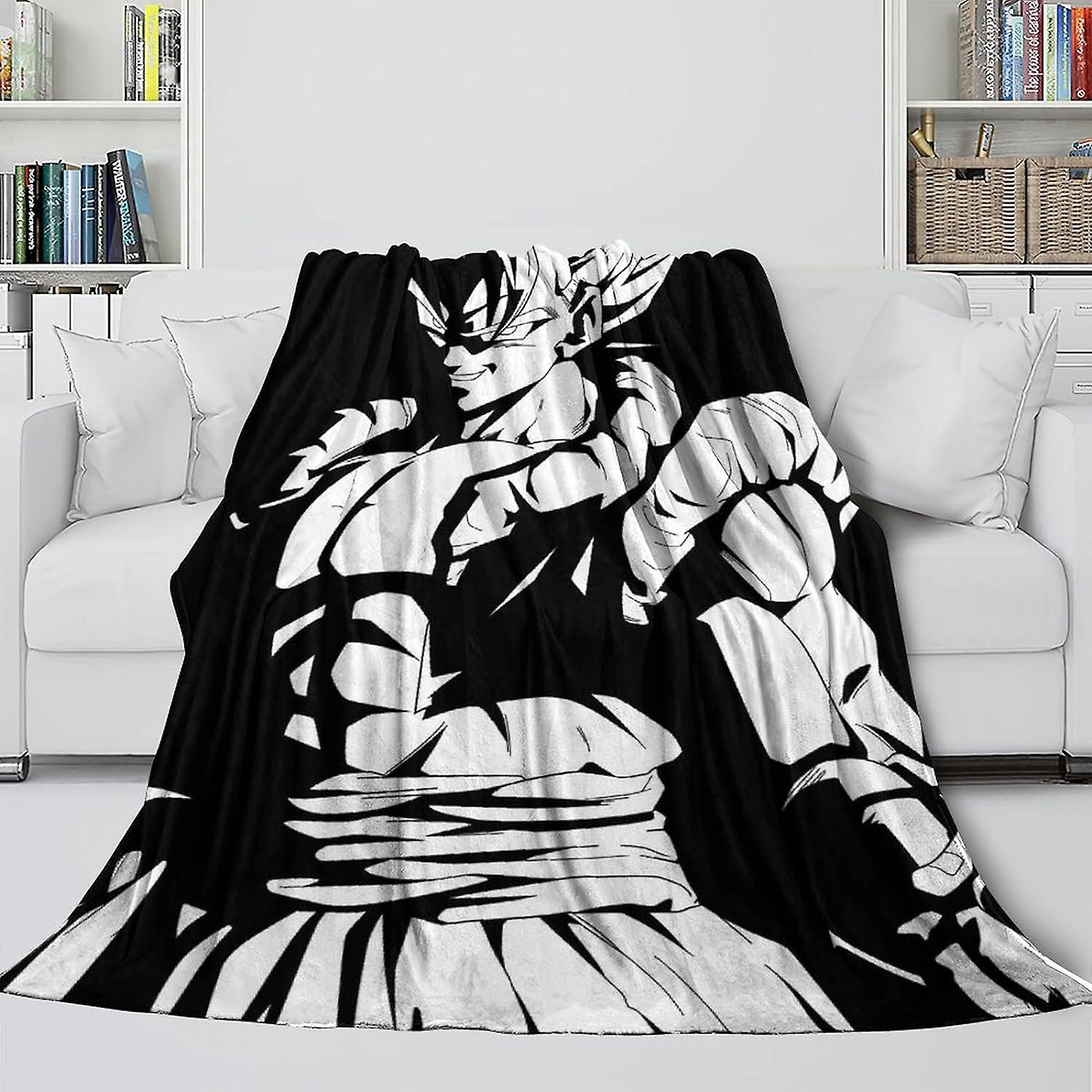 Goku Fluffy 3D Printed Blanket - Dragon Ball Throws for Kids Teens ...
