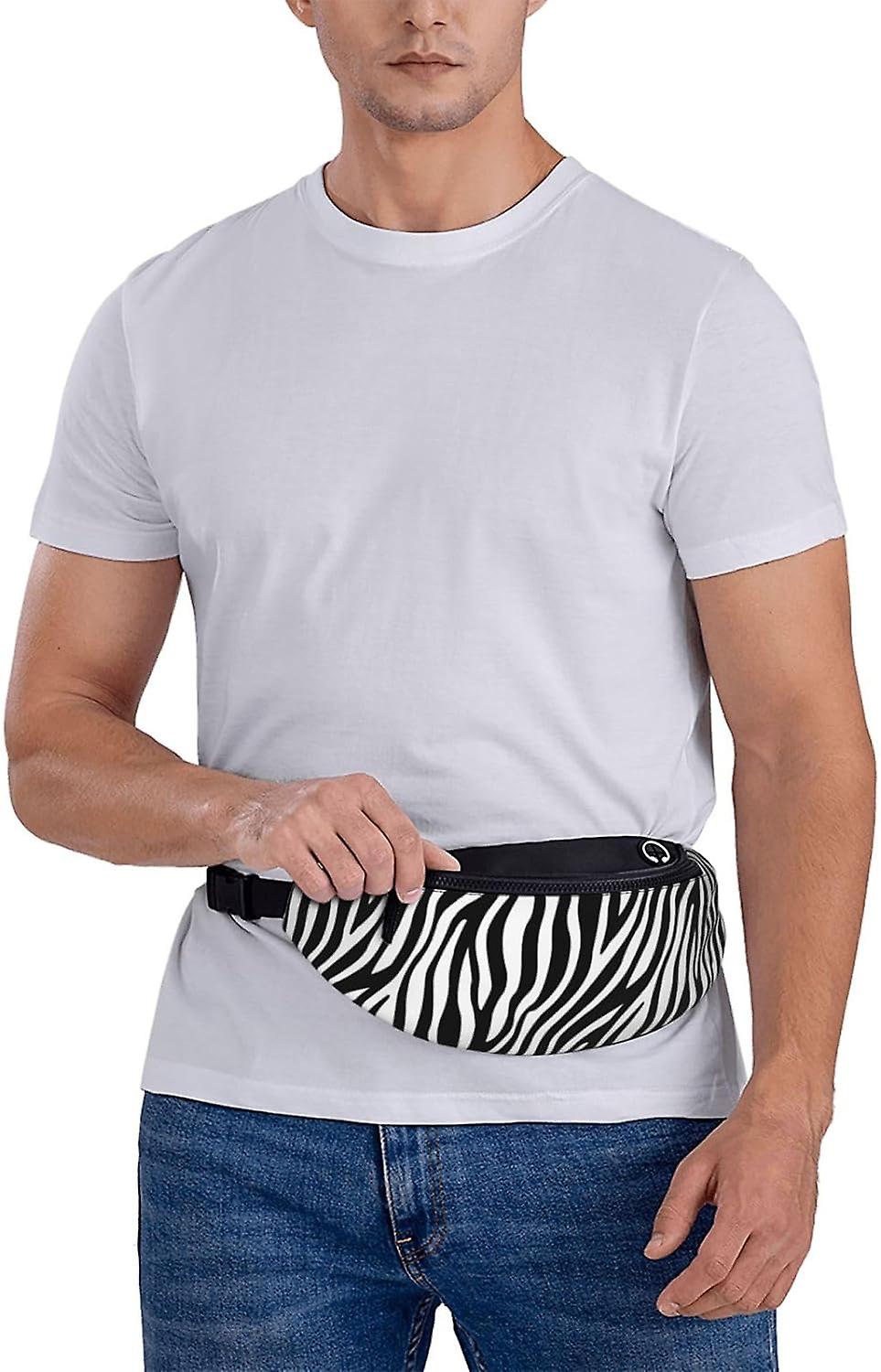 AF01935 Zebra Print Fanny Packs Adjustable Waist Bag Crossbody Hip Pack ...