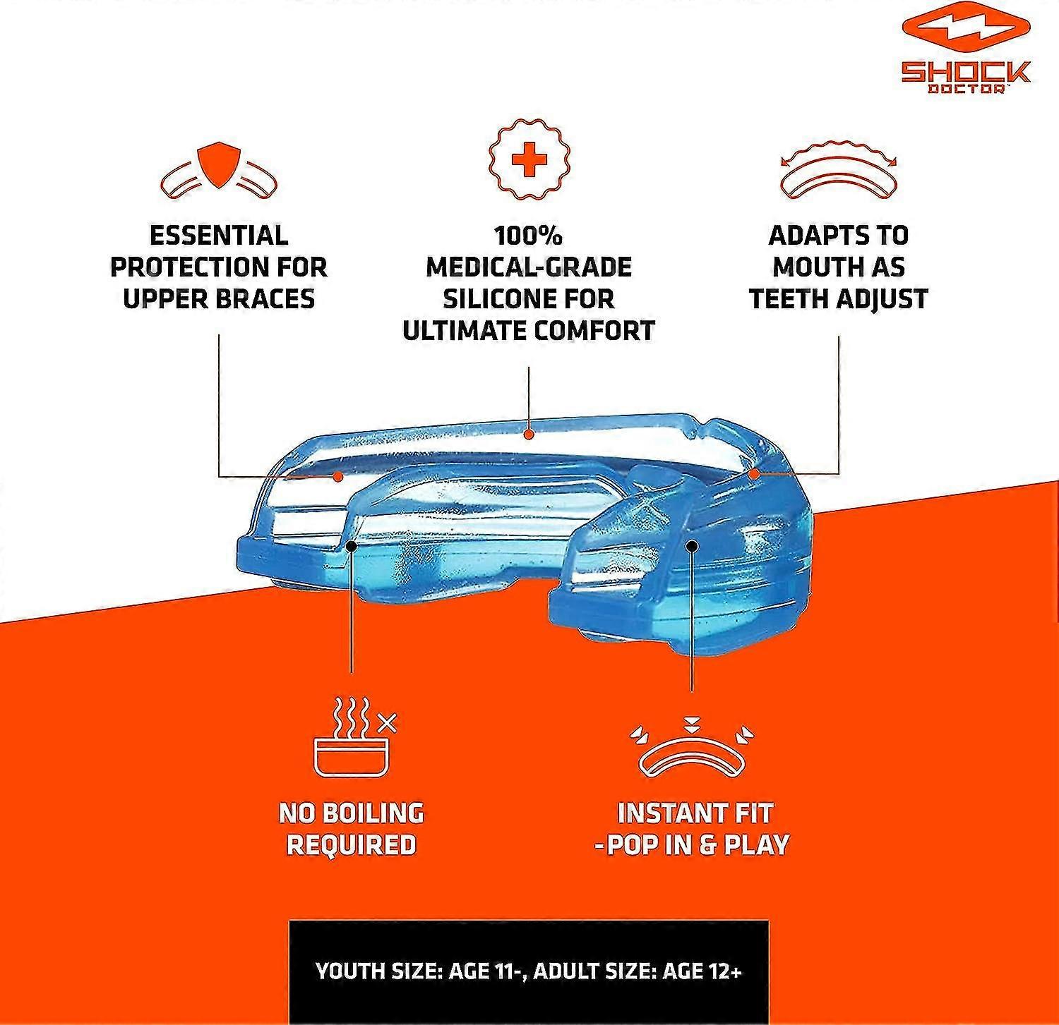 Supportive Mouthguard With Upper And Lower Tooth Protection For Sports ...