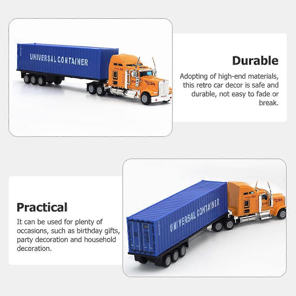 Container Truck Model Truck Toy Boys Truck Model Lifelike Container ...