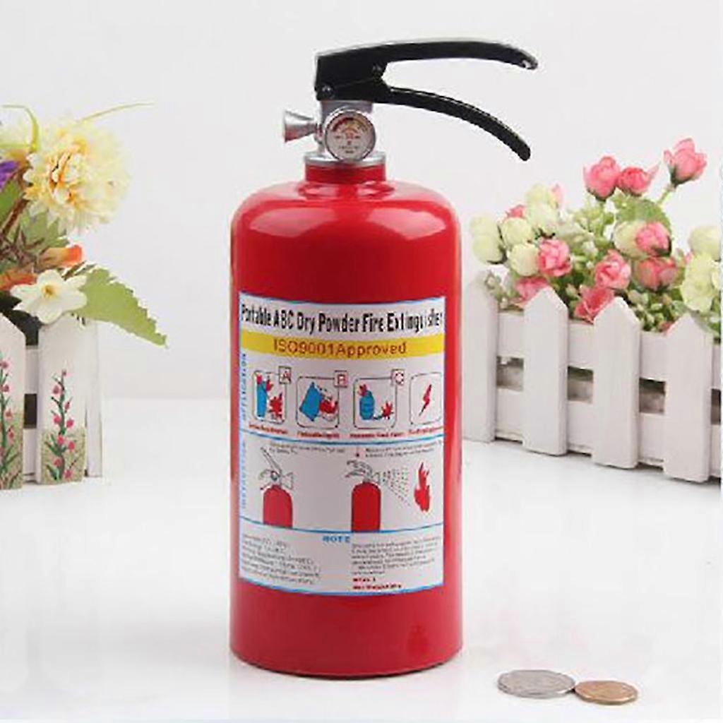 for Creative Fire Extinguisher Piggy Bank Money Saving Cash Plastic ...