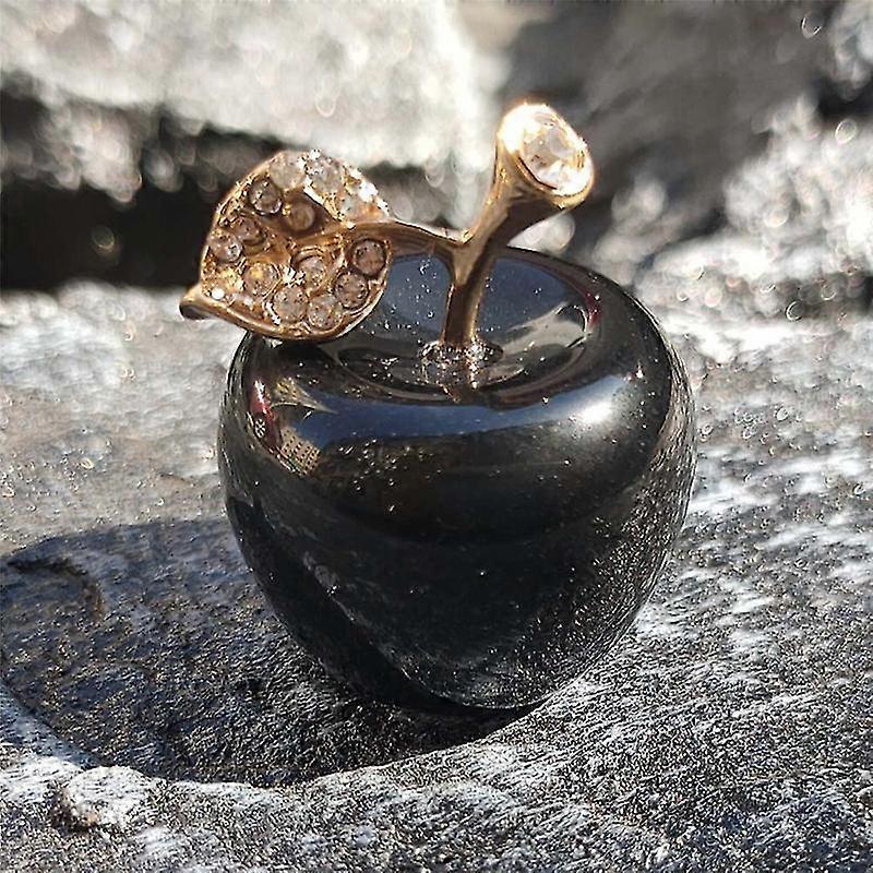 Natural Crystal Fruit Shape Desktop Ornament Christmas Eve Apple ...