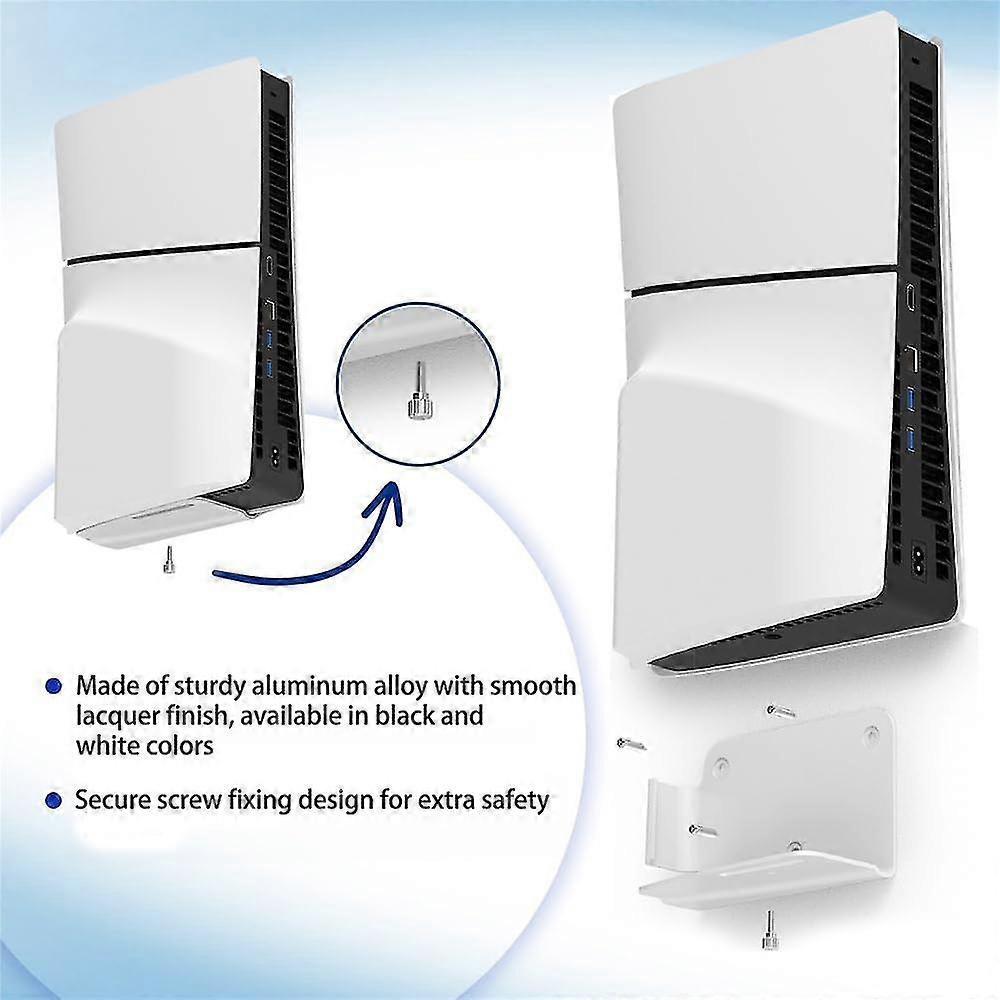 Aluminum Wall Mount for Playstation 5 Slim Digital Edition & Disc ...